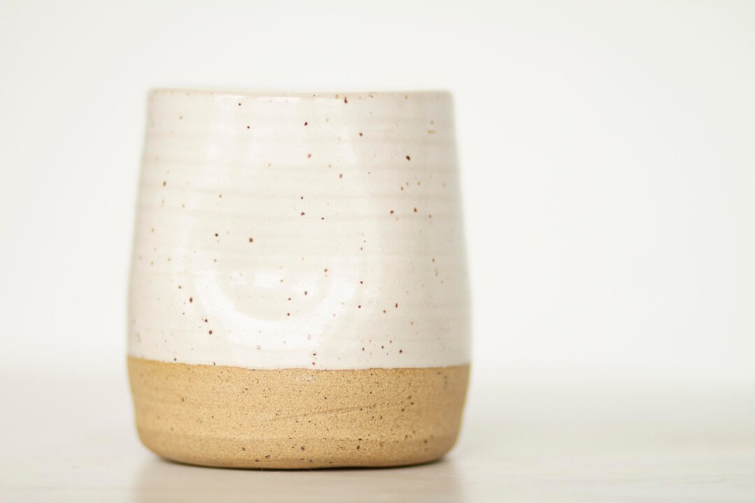 Miss Sylva White *handmade Ceramic Thumb Indent Mug* - Etsy