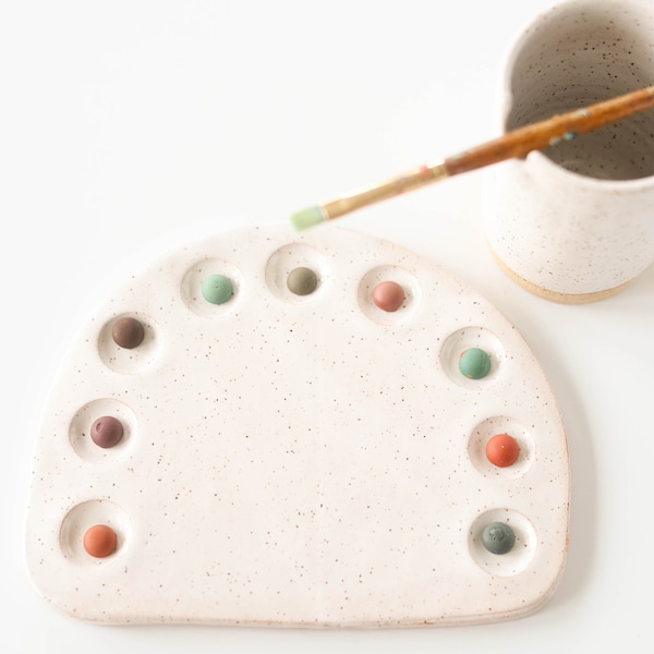 Handmade Ceramic Paint Palette - Etsy