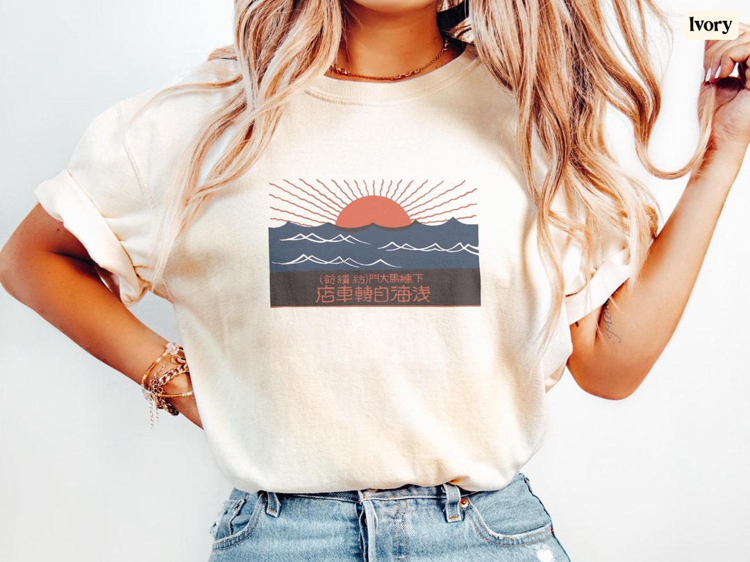 Vintage Japanese Retro Senkai Bicycle Shop Poster Art T-shirt Tee ...