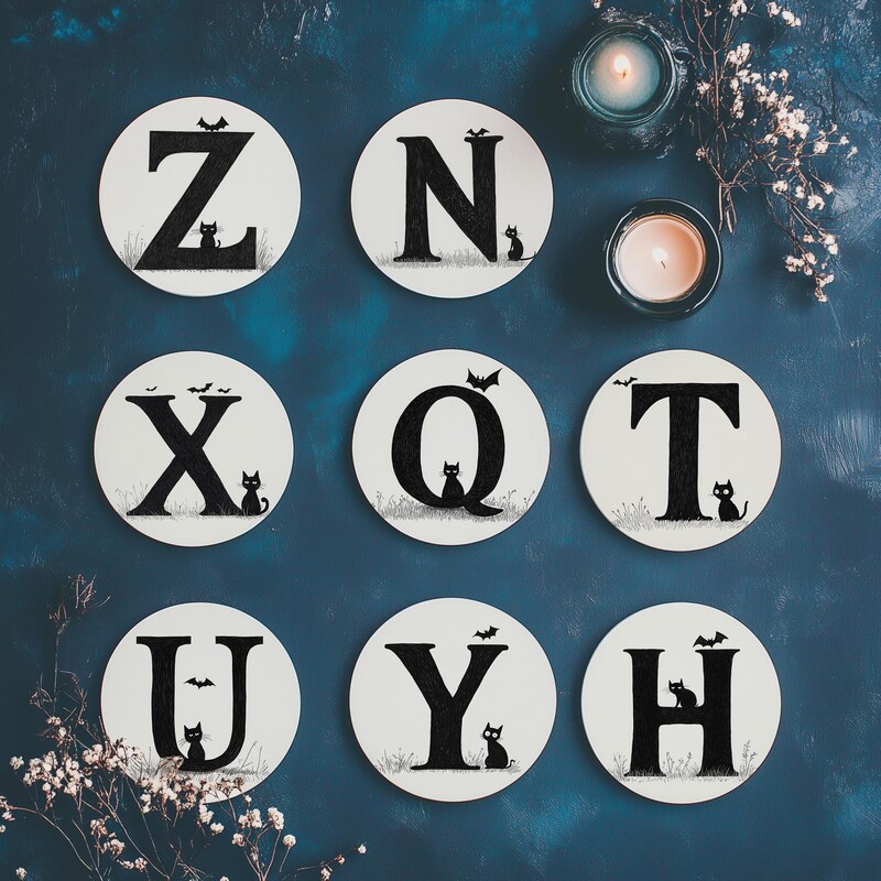 Letter Coaster - Etsy