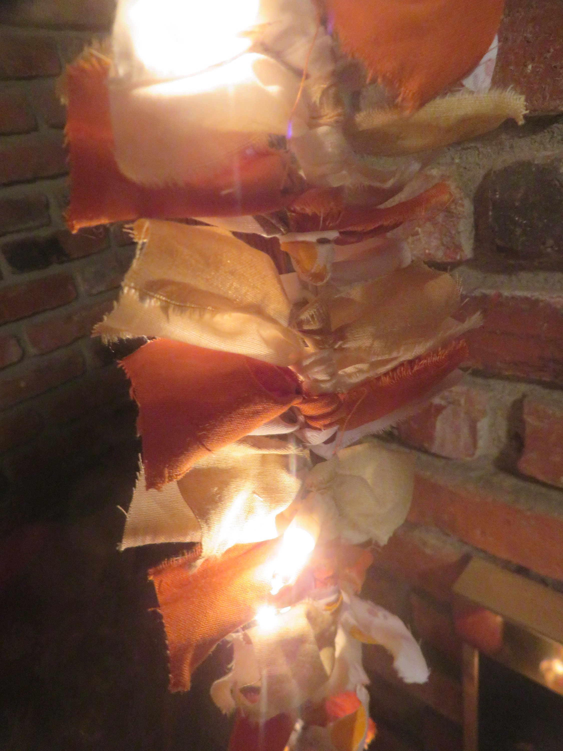 Fall Autumn Thanksgiving Lighted Rag Garland Fall Lights | Etsy