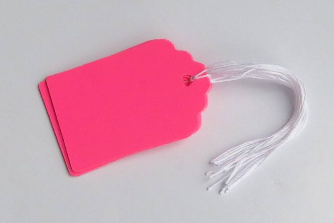 Pink Hang Tags for Wedding Favor, Baby Shower, Gift or Price Tags ...