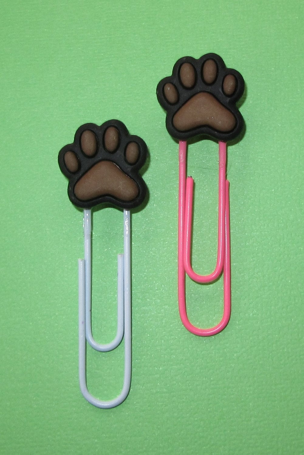 2 Dog Paw Paper Clips for Planners Organizers Filofax - Etsy