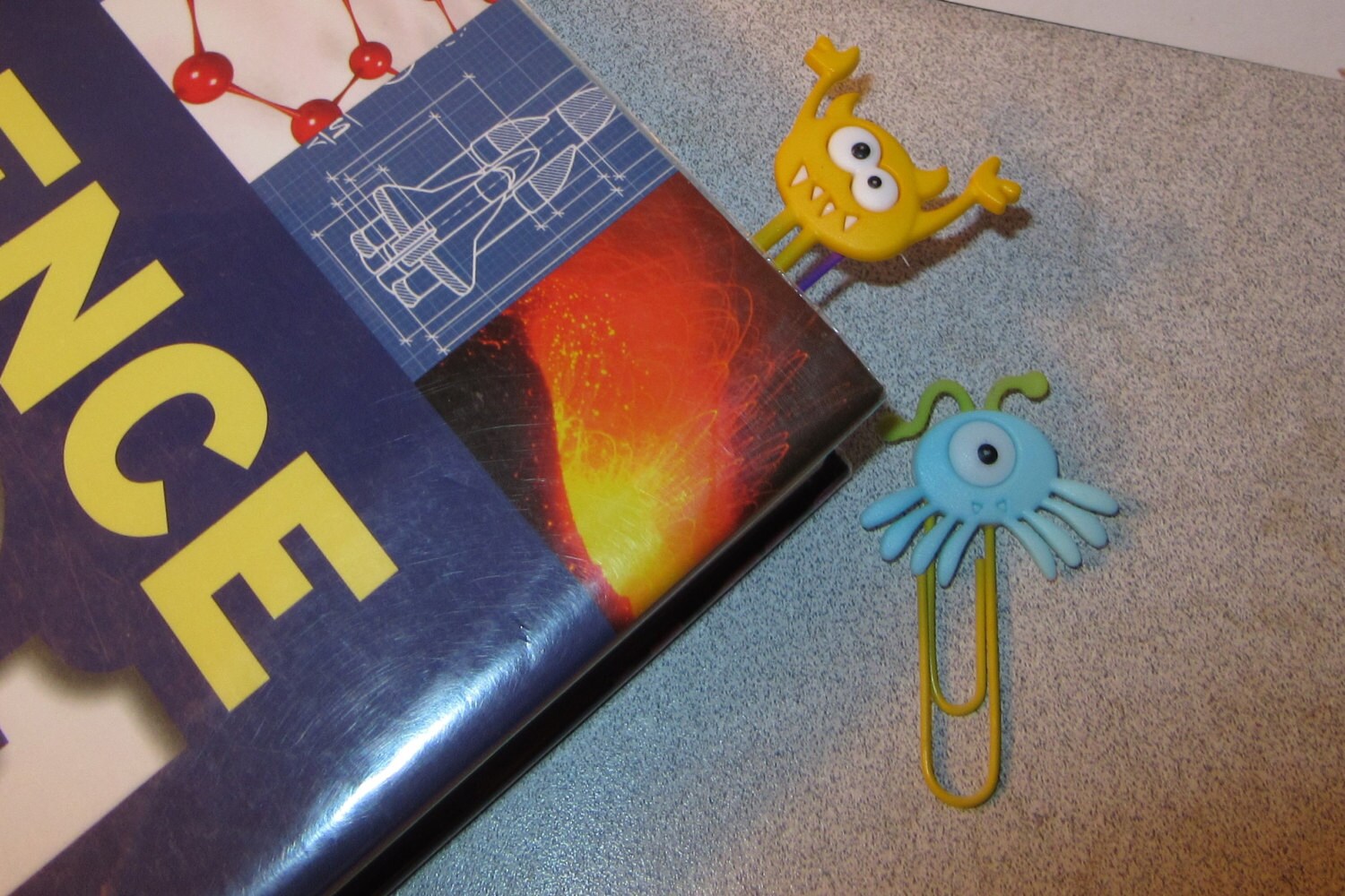 2 Alien Monster Bookmarks Alien or Monster Paper Clips for | Etsy