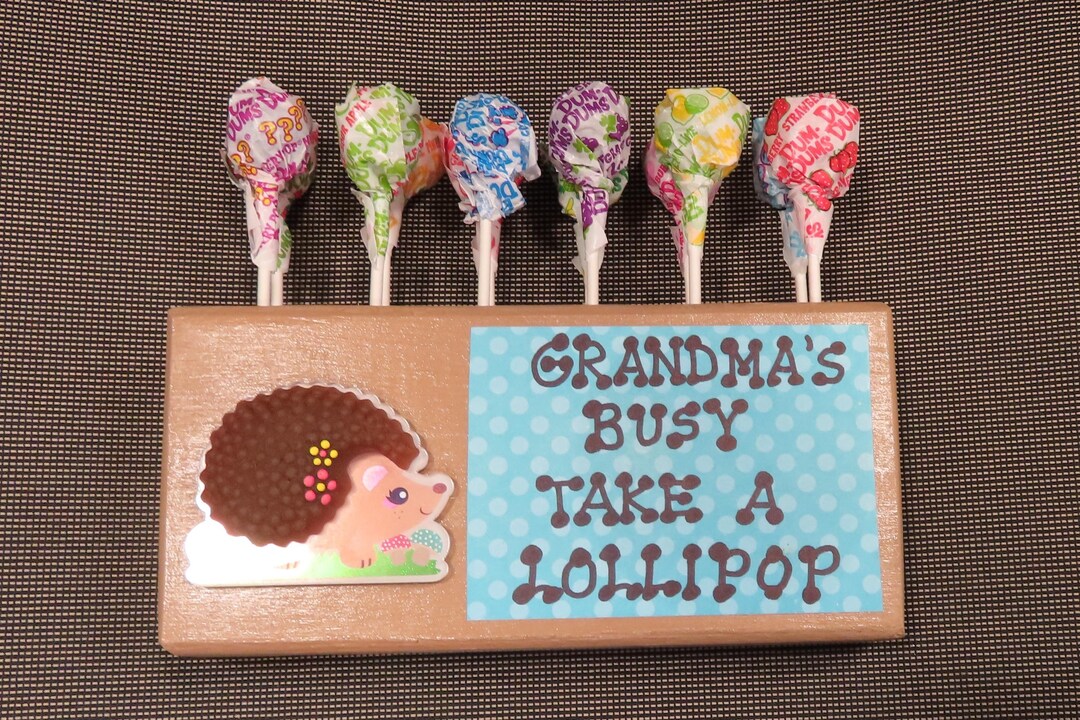 Wooden Lollipop Display With Lollipops, Treat Stand, 3-D Candy Rewards ...