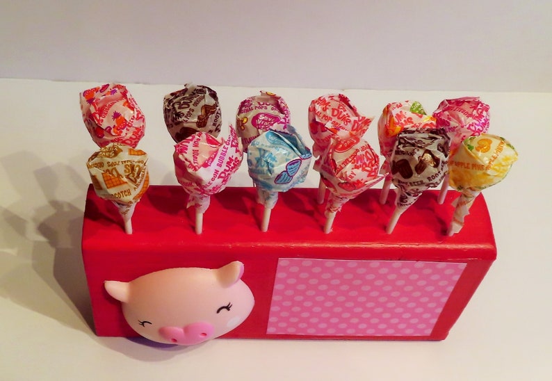 Lollipop Rewards Wooden Lollipop Display With Lollipops 3-D - Etsy