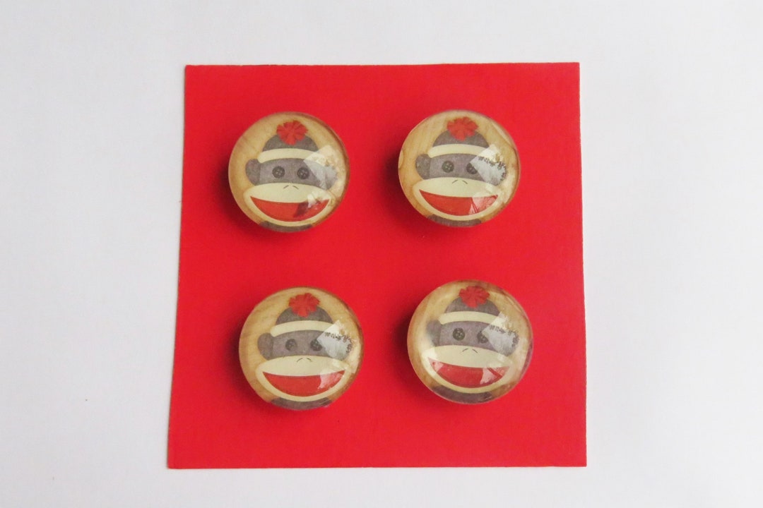 Sock Monkey Magnets, Monkey Party Favors, Decorative Magnets, Fun ...