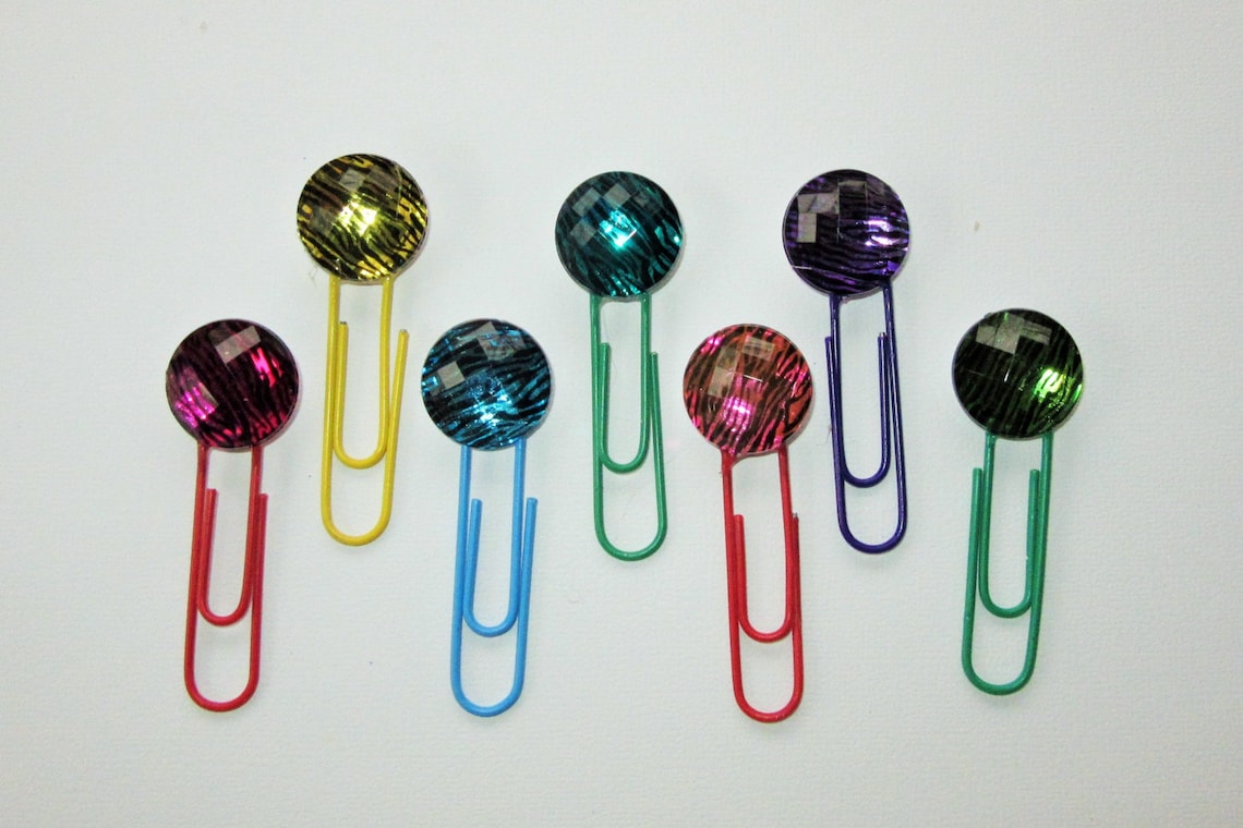 2 Colorful Paper Clips for Planners Organizers Fancy Animal - Etsy