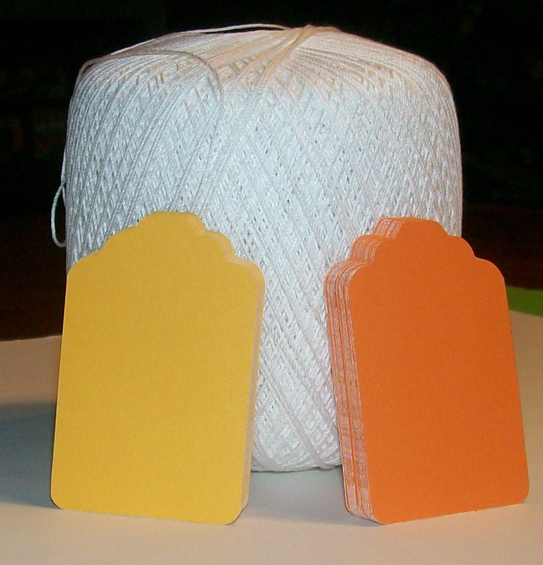 Yellow and Orange Tags for Wedding Favor Labeling - Etsy