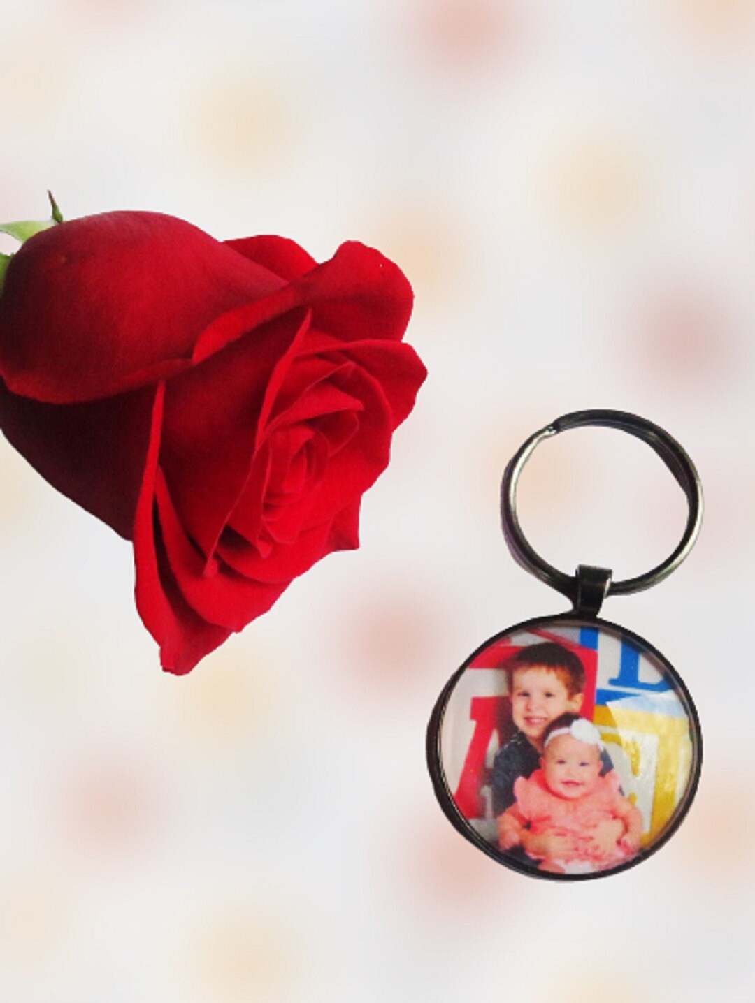 Personalized Picture Key Ring Photo Jewelry Gift for Mom - Etsy