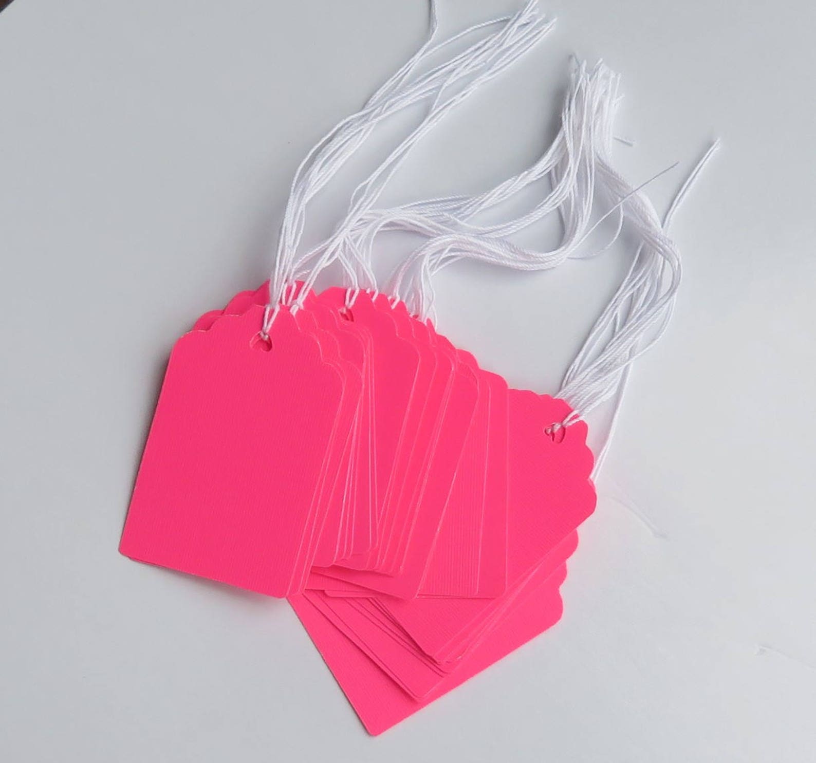 Pink Hang Tags for Wedding Favor, Baby Shower, Gift or Price Tags ...