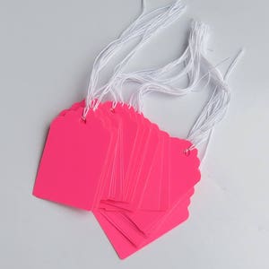 Pink Hang Tags for Wedding Favor, Baby Shower, Gift or Price Tags ...