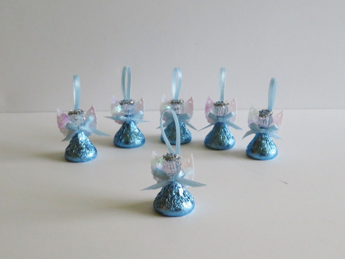 48 BLUE Chocolate Candy Angels Angels Wrapped With BLUE - Etsy