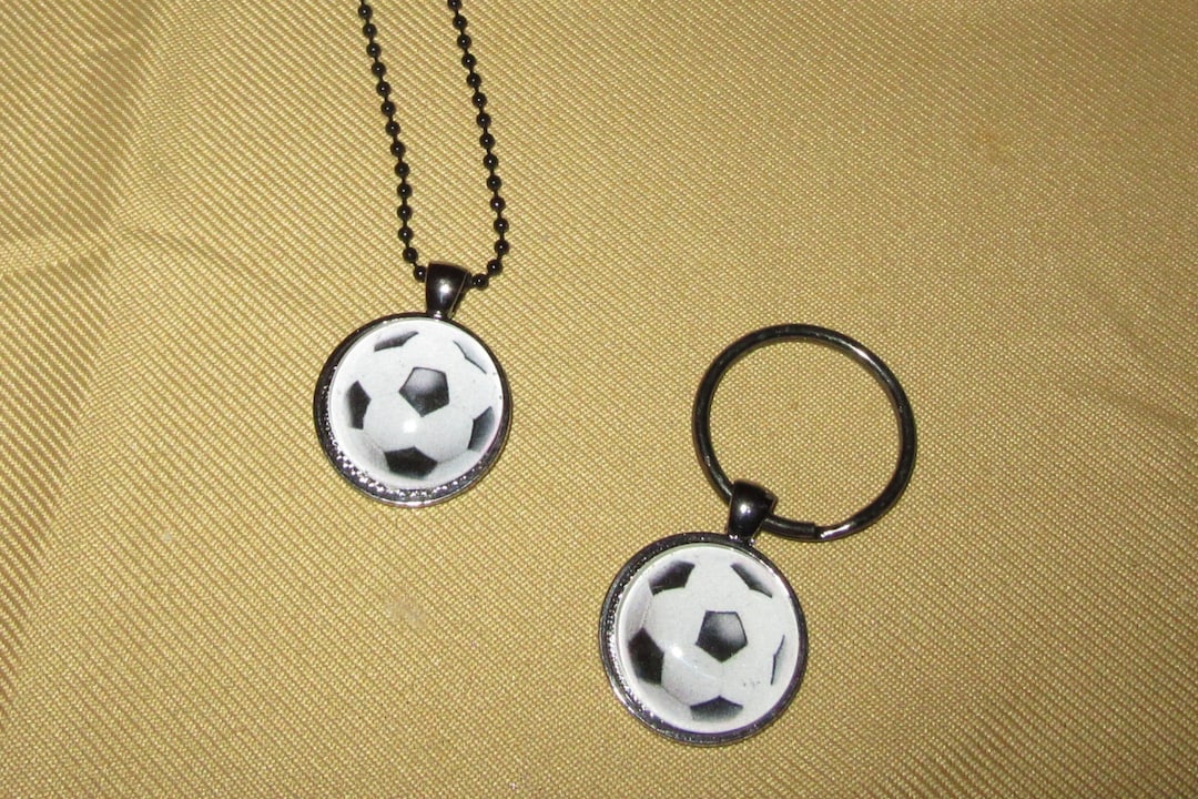 Soccer Ball Necklace, Keychain, Girls Team Gift, Sports Banquet, Soccer ...
