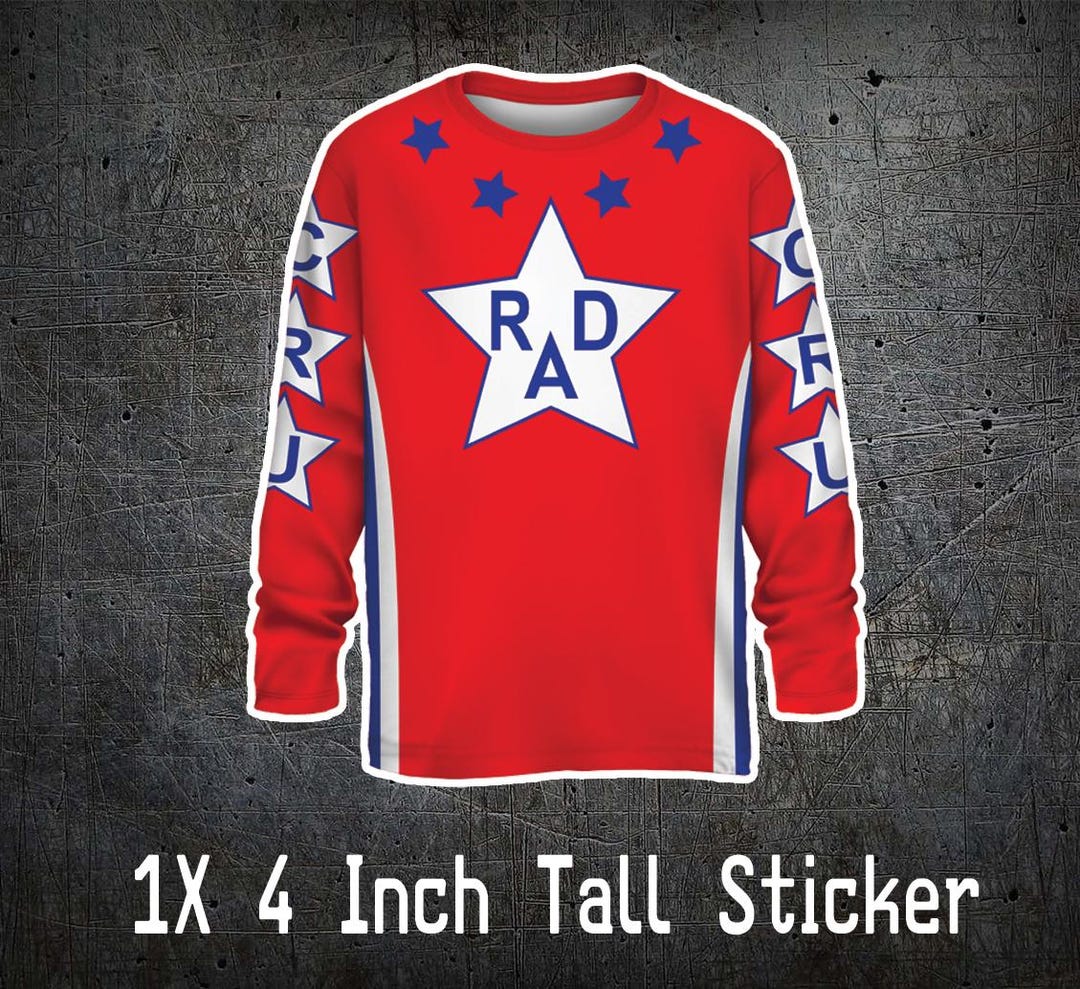 RAD Racing Shirt Star Cru Jones Sticker Decal 1980s BMX Racing GT Dyno ...