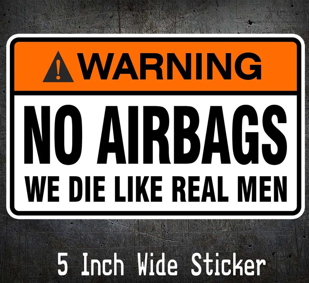 Warning No Airbags Decal - Etsy