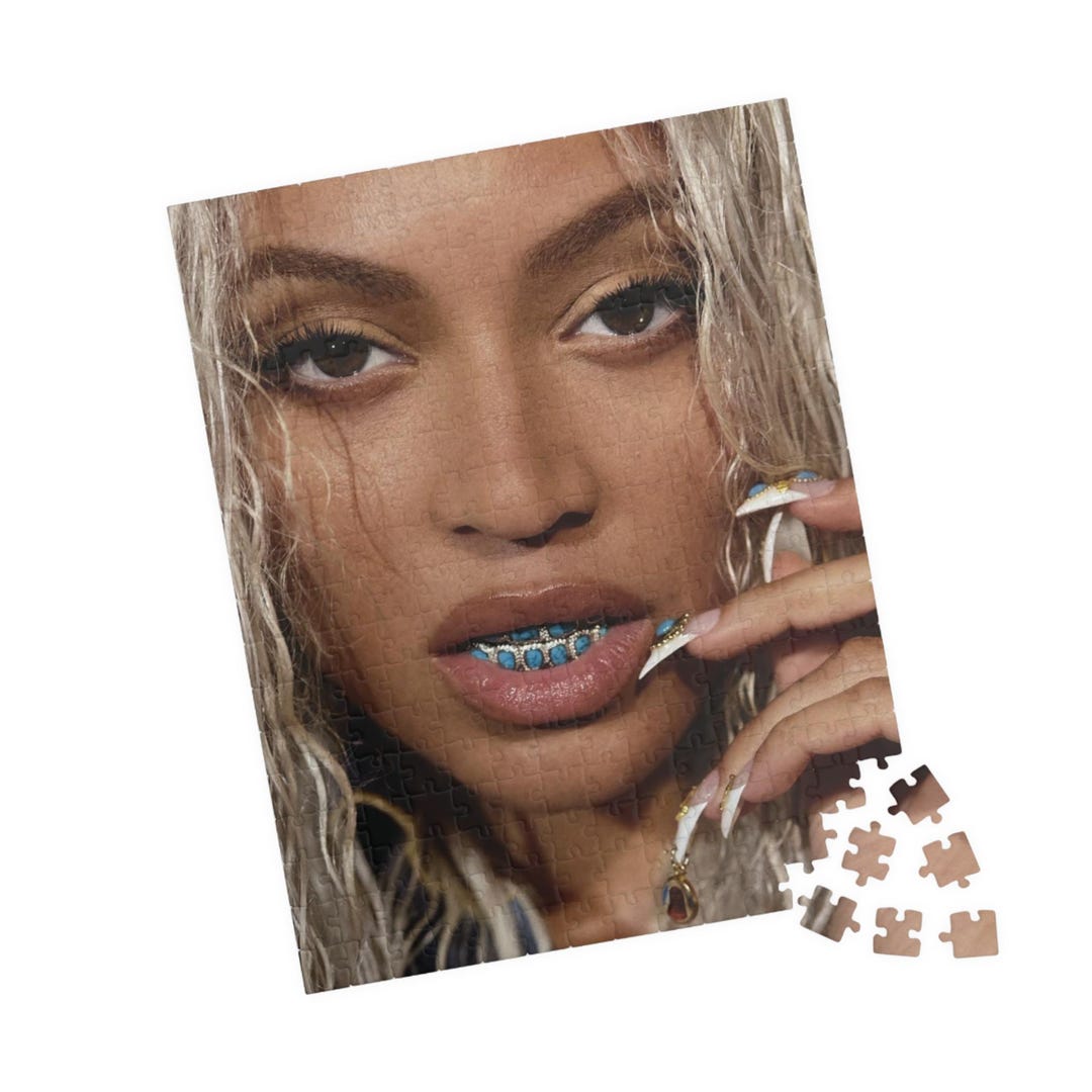 The BEY Blue Grillz Jigsaw Puzzle Beyhive Fan Collectibles | Iconic ...