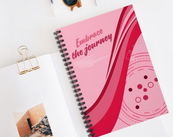 Solid Pink Blush Spiral Notebook Ruled Line - Etsy