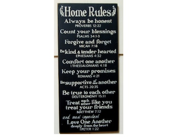 Witch's Home Rules of The House A4 art print