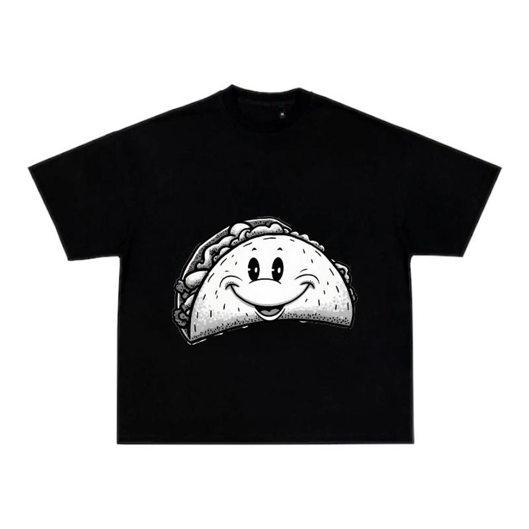 Goofy Smiling Taco T-shirt Vintage 90s 2000s Y2K Tee Streetwear Retro ...