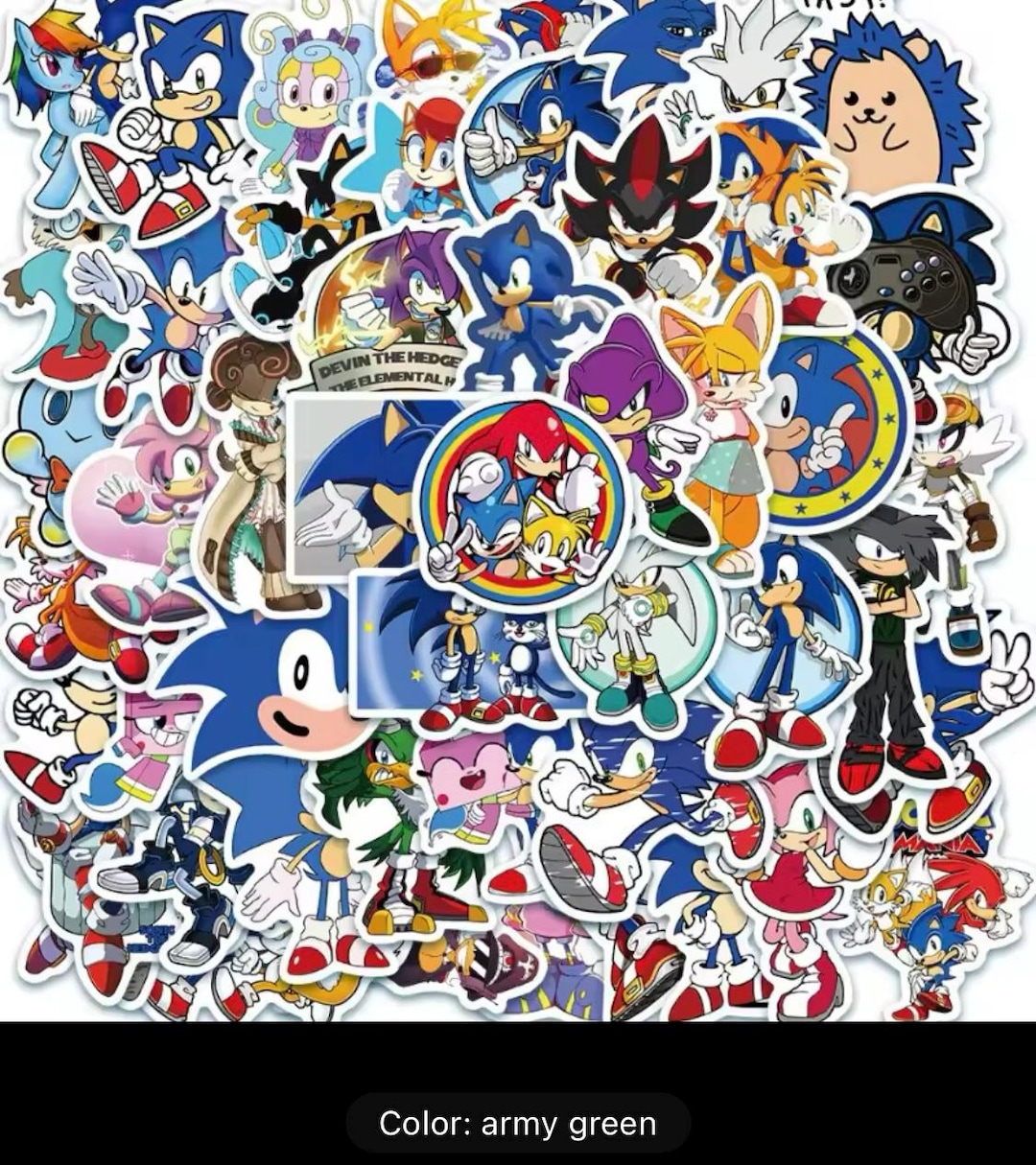Sonic Stickers - Etsy
