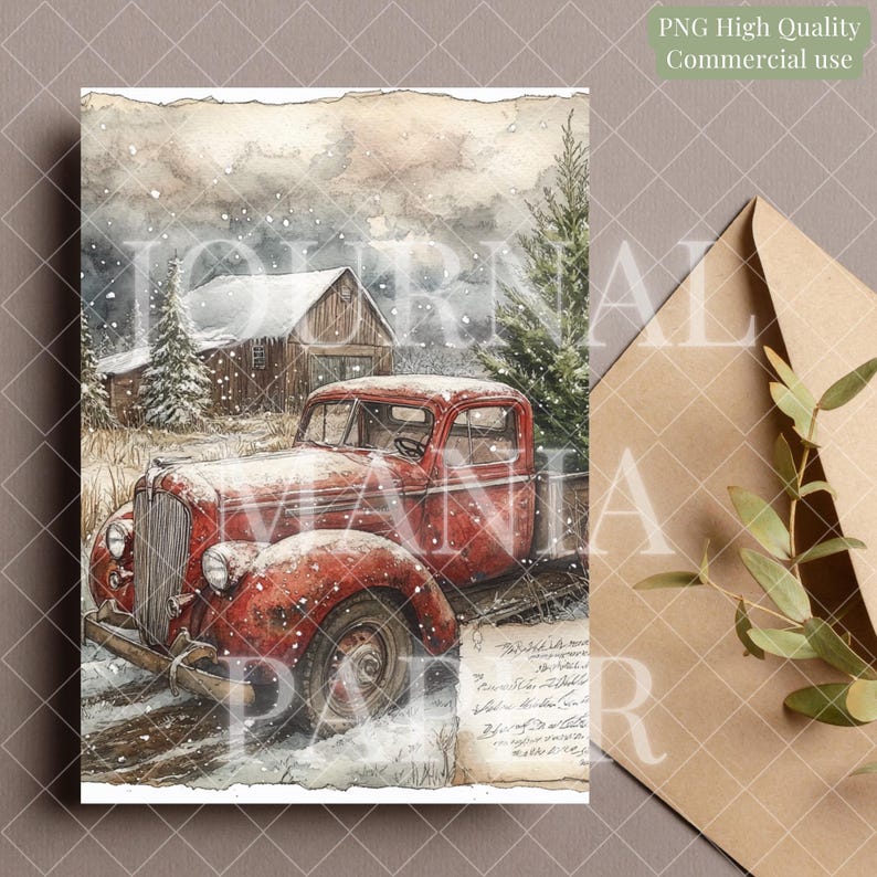 Farm Truck Printable Truck Farmhouse PNG Instant Download Farm ...