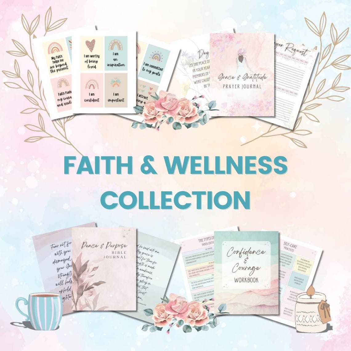 Faith & Wellness Collection, Printable, Faith Based Mental Health ...