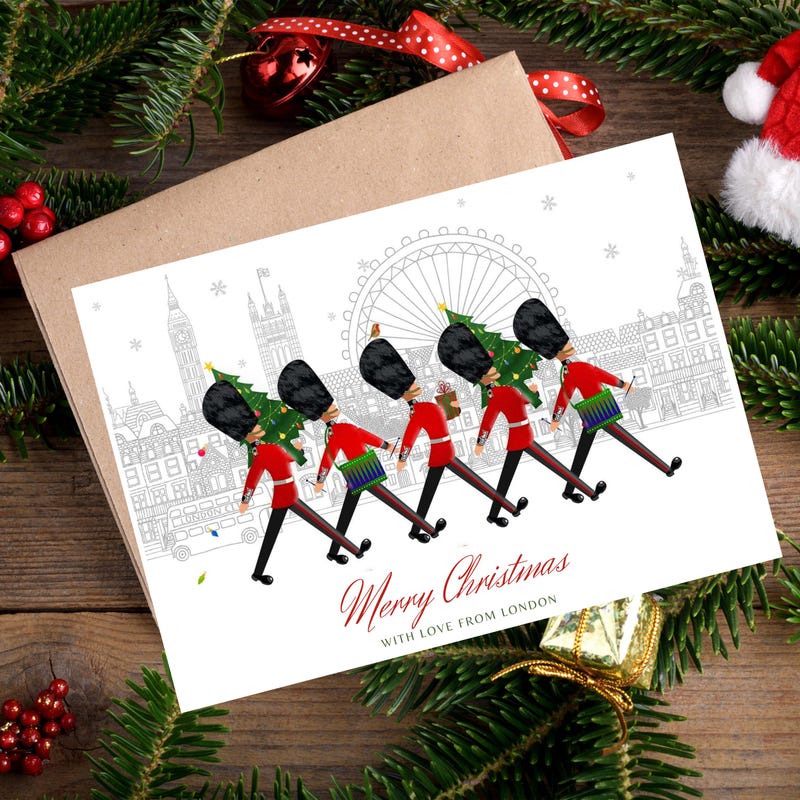 London Christmas Cards - Etsy