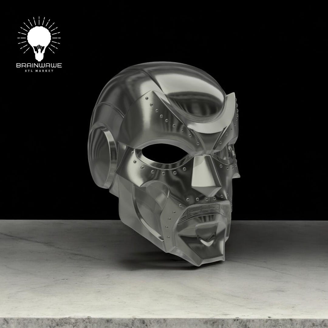Dr Doom Helmet STL File - 3D Cosplay Mask STL File - Dr Doom Mask Mask ...