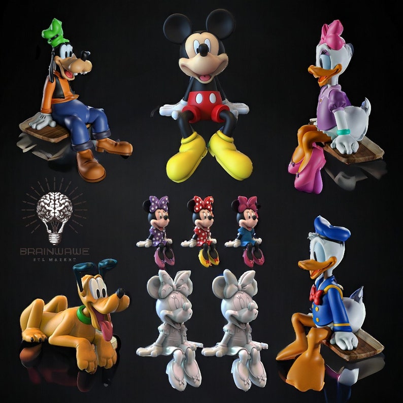 Cartoon Characters Figure 3D Stl Files 6 Lifesize Cartoon Character ...