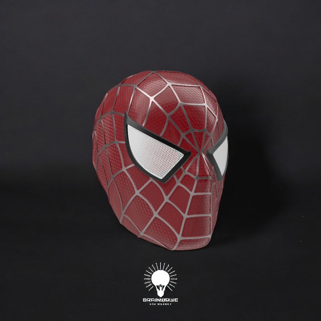 Spiderman 3D Mask STL Files - Spiderman Cosplay Magnetic Mask STL Files ...