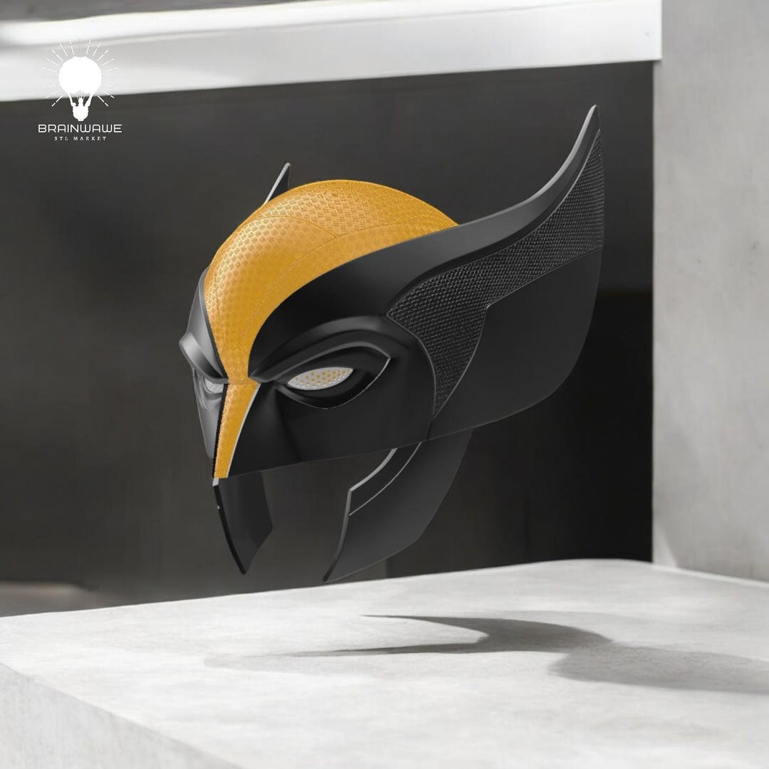 Wolverine Mask 3D STL Files - Wolverine Cosplay Mask STL Files - 3D ...