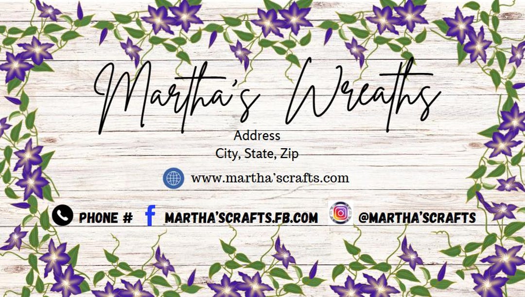 Craft Business Card Editable Template Crafts, Business Card Template ...