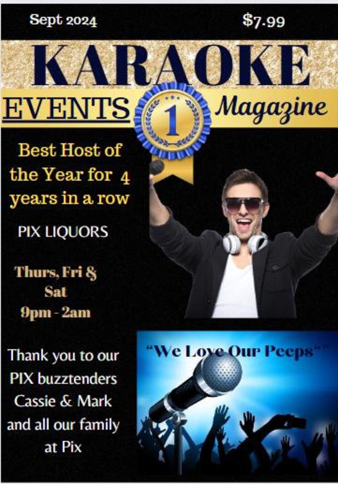 Magazine Cover Editable Template: Karaoke Events (digital Download) - Etsy