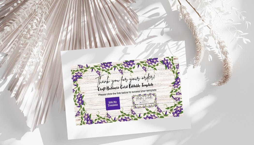 Craft Business Card Editable Template Crafts, Business Card Template ...