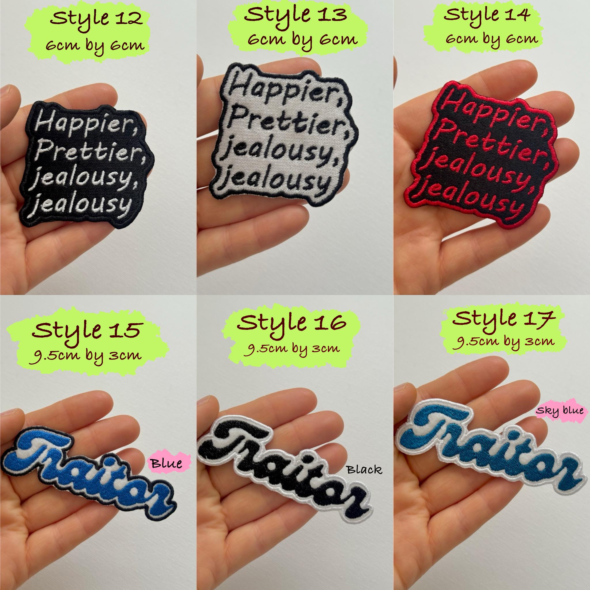 O R Sew on Embroidered Patches, Custom Patches, Music Patches, Patches ...