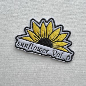 Sunflower Embroidered Patches, Sew on Patches, Patches for Bags, Flower ...