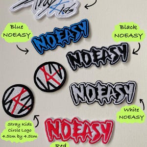 Straykids Noeasy Embroidered Patches, Sew on Patches, Patches for Bags ...