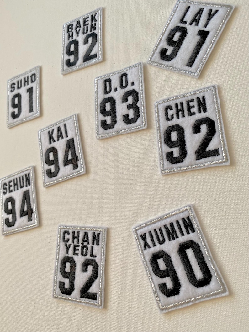 Kpop Group Sew on Embroidered Patches, Kpop Patches, Kpop Gifts, Custom ...