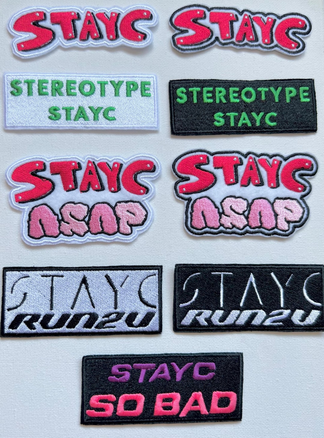 Stayc Logo Embroidered Patches, Sew on Patches, Patches for Bags ...