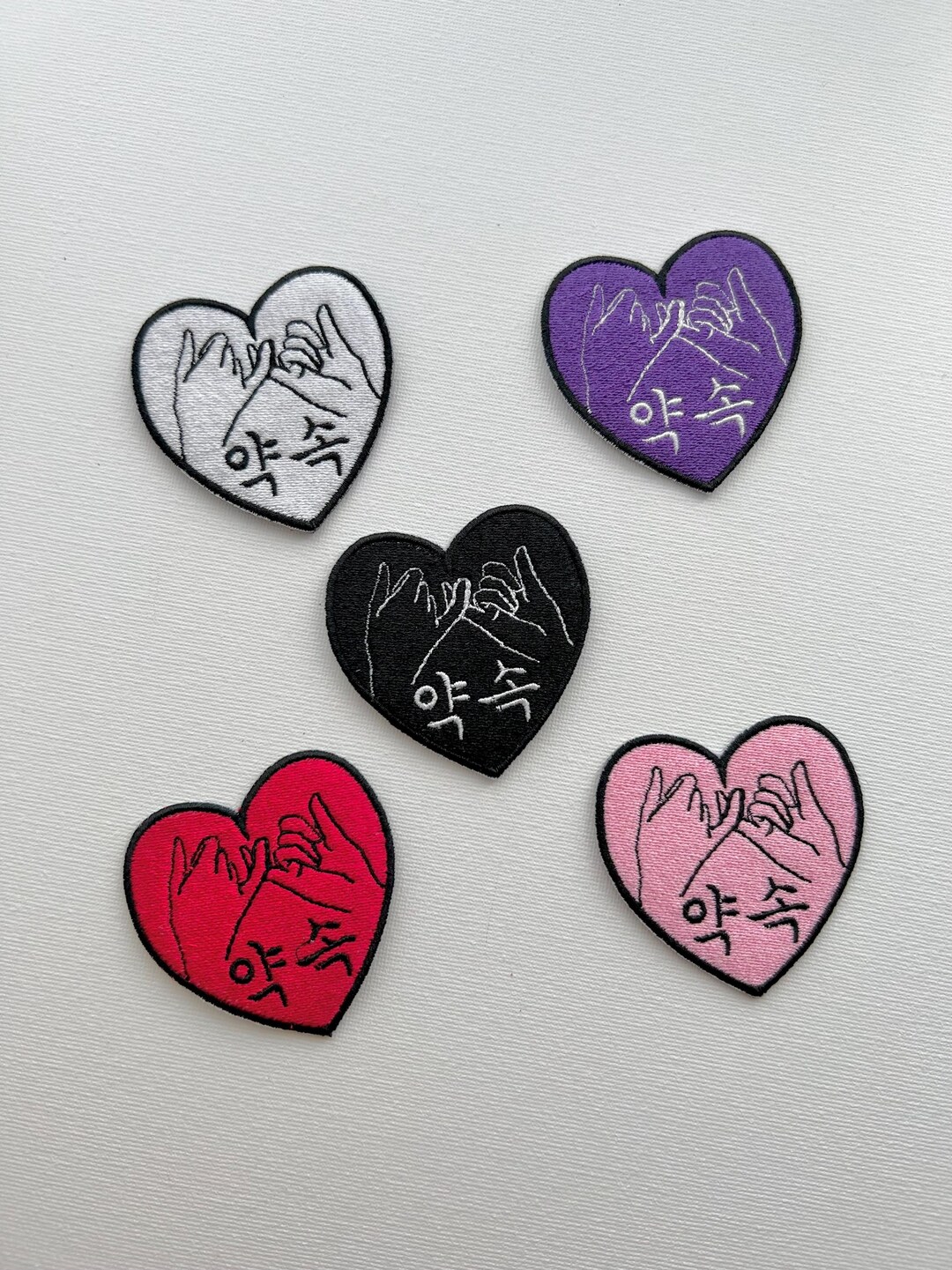 Promise 약속 Embroidered Patches, Sew on Patches, Gift for Kpop Fan, Kpop ...