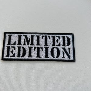 Limited Edition Embroidered Patches, Sew on Patches, Patches for Bags, Patches, Phrase Patches ...