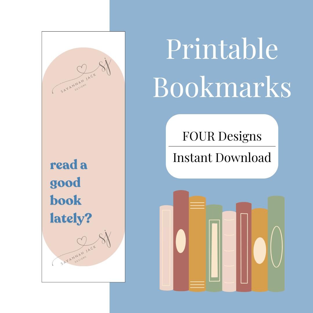 Printable Bookmarks for Book Lovers Bookmark Printable Gift for Readers ...