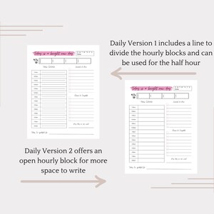 Printable Undated Planner Bundle | Daily, Weekly, and Monthly Planner ...