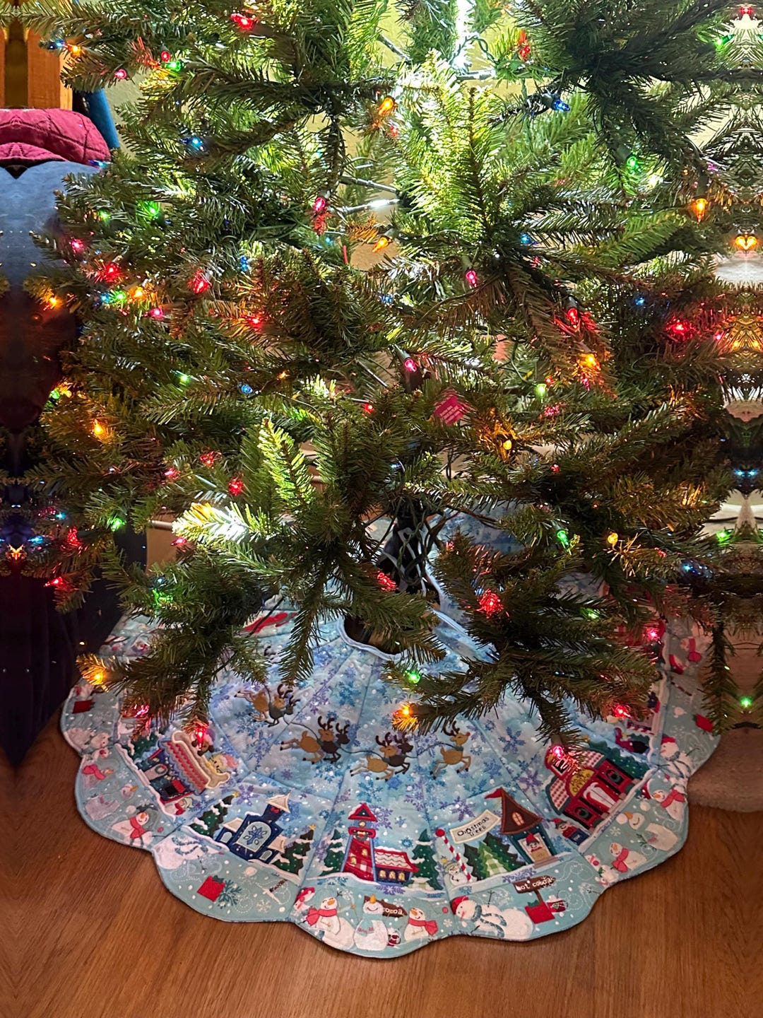 North Pole Tree Skirt - Etsy