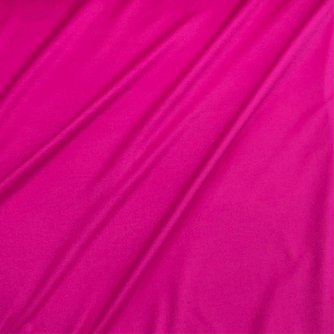 Hot Pink Solid Double Brushed Poly DBP Sold by the Yard - Etsy