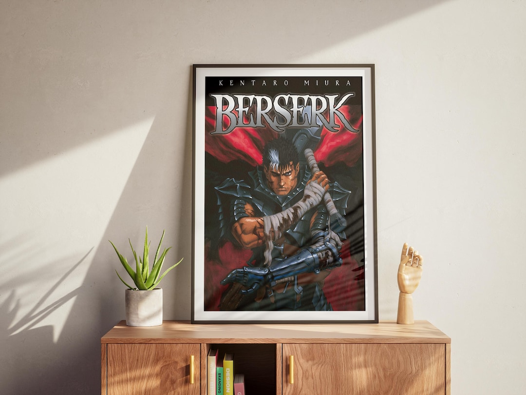 Berserk Manga Cover Art Print, Guts Anime Poster, Semi-glossy Paper ...