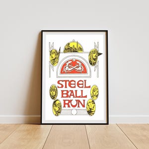 Jojo Part 7 Steel Ball Run Poster, Anime/manga Wall Art Print, Home ...