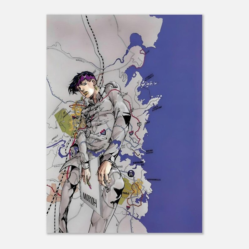 Jojo's Bizarre Adventure Part 4 Rohan Kishibe Matte Paper Poster ...