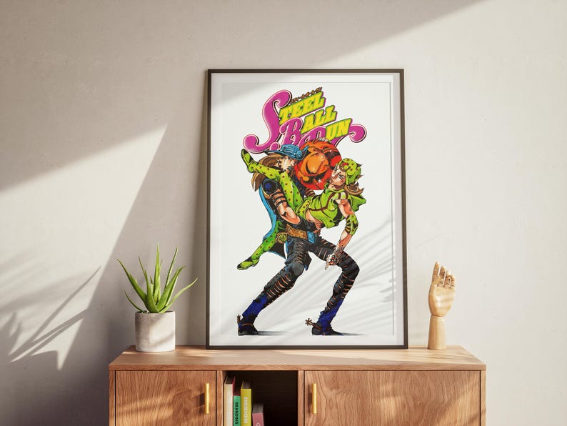 Jojo Part 7 Steel Ball Run Poster, Anime/manga Wall Art Print, Home ...